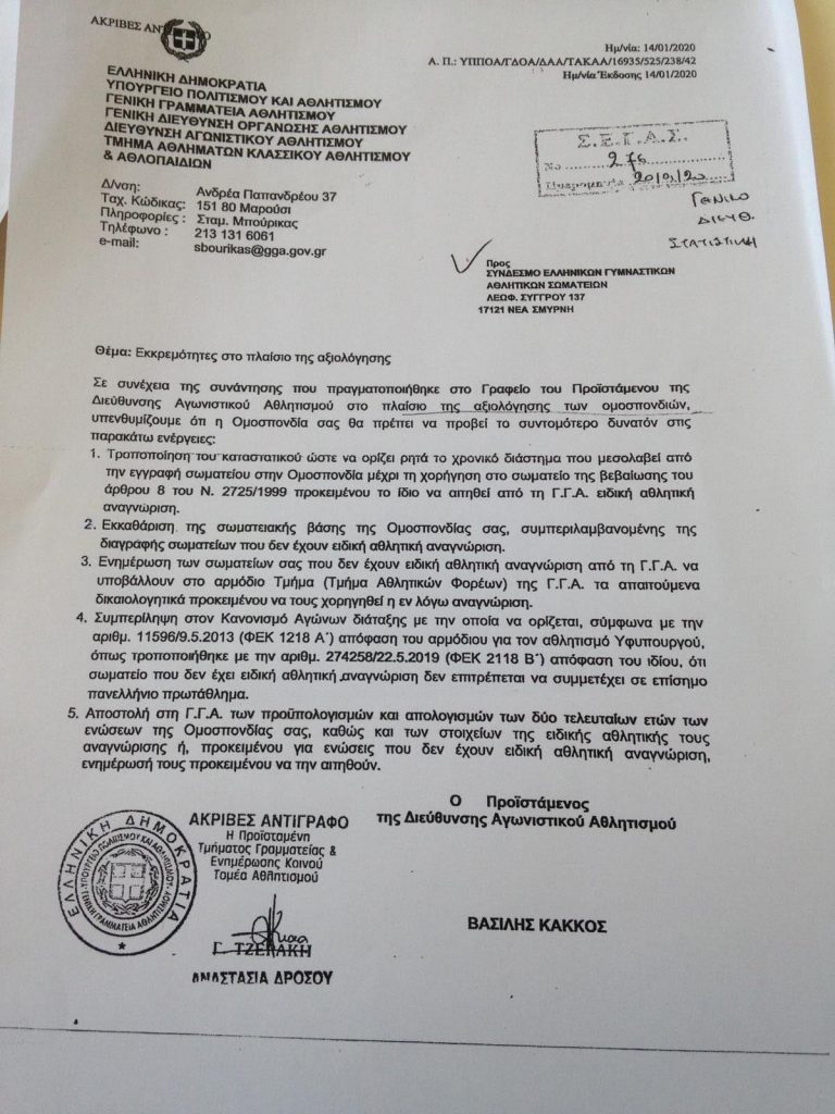 Μόνο σωματεία με ειδική αθλητική αναγνώριση στους αγώνες - SPORTSFEED